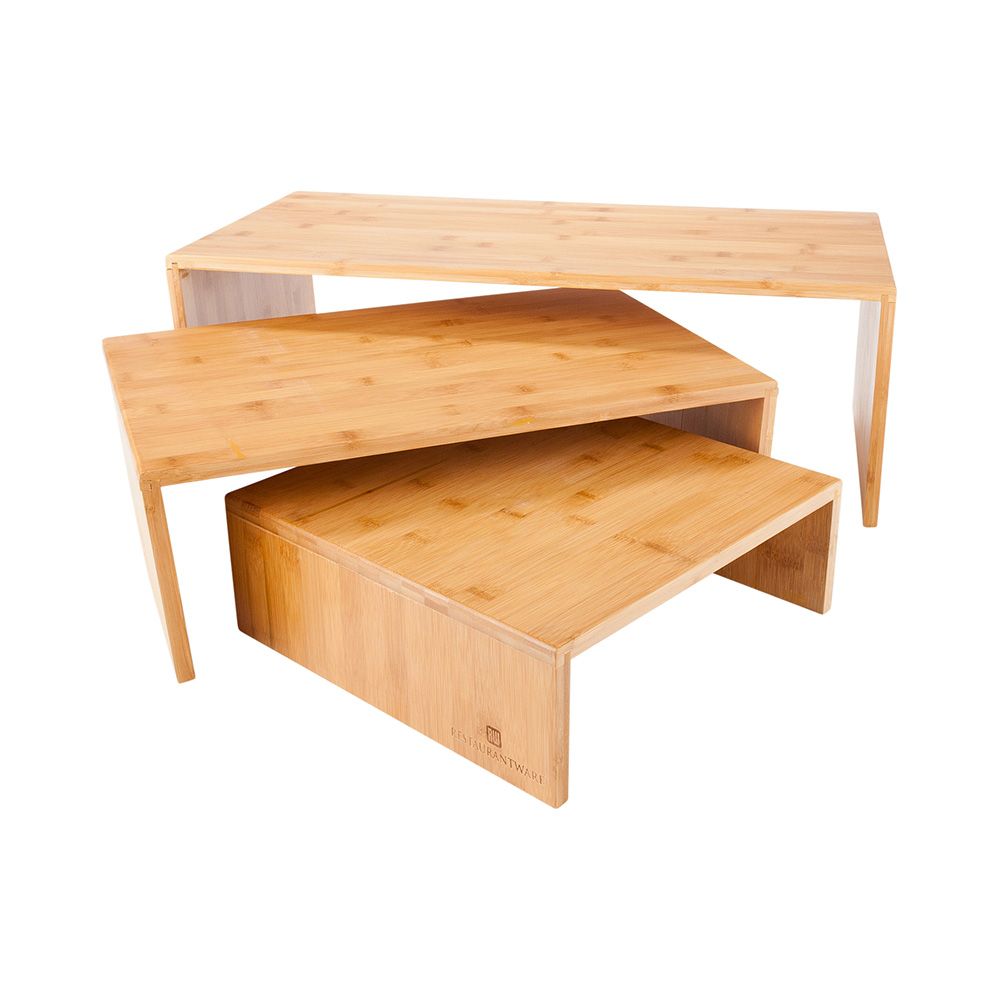 Yoki Rectangular Bamboo Display Stand - iHeartBamboo